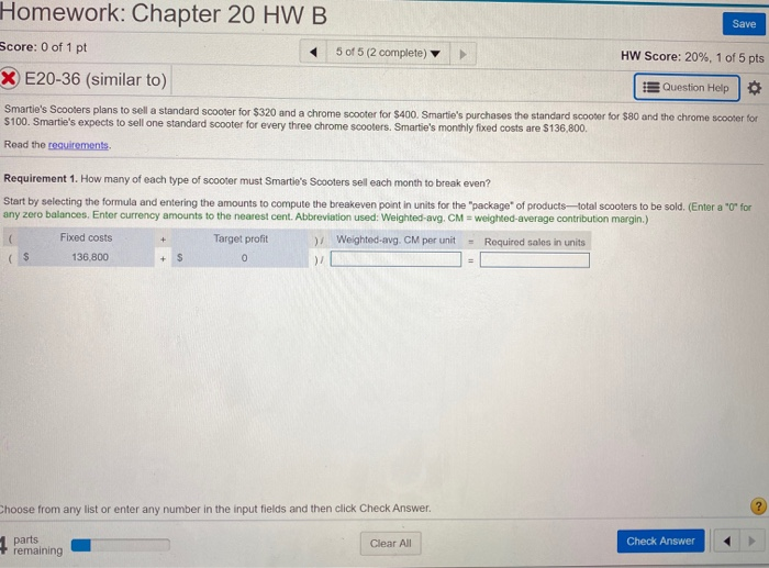 Solved Homework: Chapter 20 HW B Save Score: 0 of 1 pt 5 of | Chegg.com Solved Homework: Chapter 20 HW B Save Score: 0 of 1 pt 5 of | Chegg.com