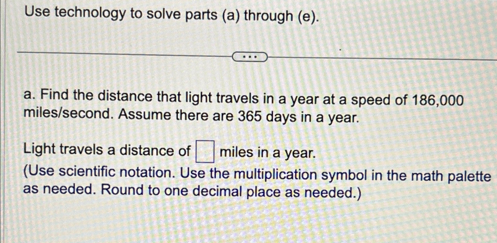 Solved Use technology to solve parts (a) ﻿through (e).a. | Chegg.com