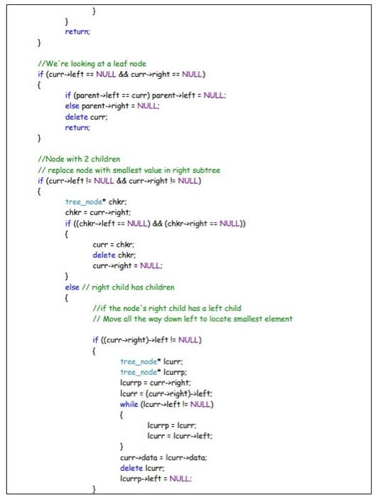 Solved Lab tasks: Given a sample Binary Search Tree C++ | Chegg.com