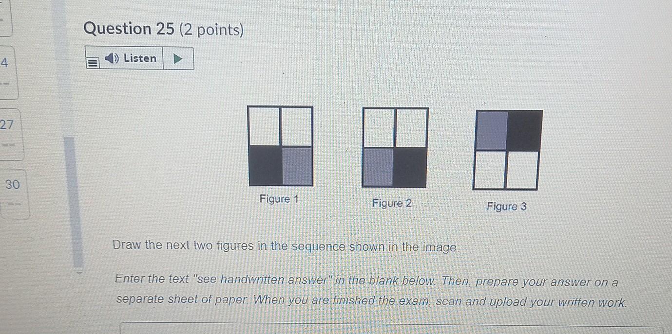 [Solved]: Draw the next two figures in the sequenc