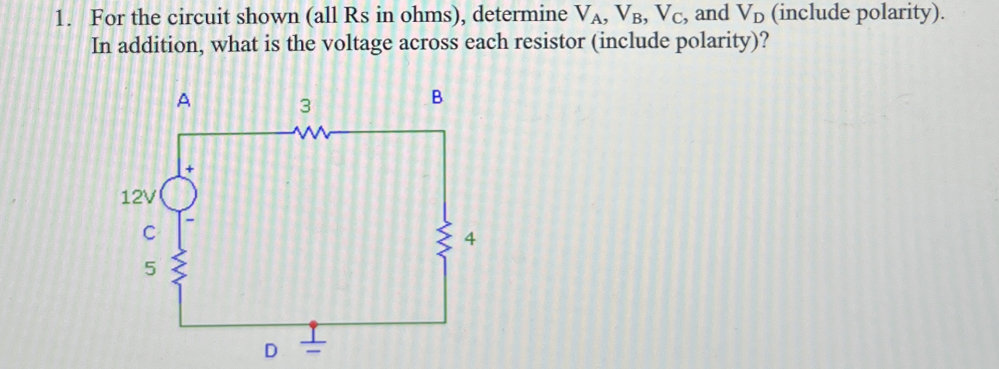 Solved For the circuit shown (all Rs in ohms), ﻿determine | Chegg.com
