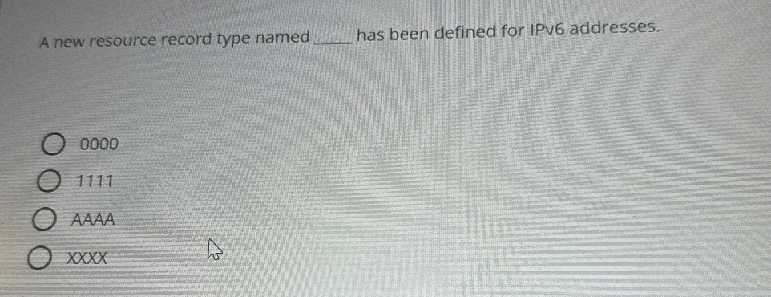 Solved A new resource record type named ﻿has been defined | Chegg.com