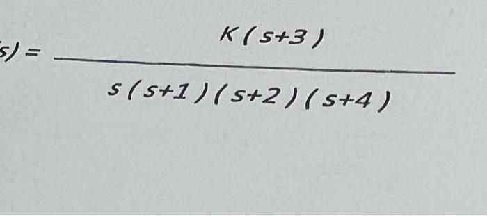 Solved Find the range of K to maintain the stability for a | Chegg.com