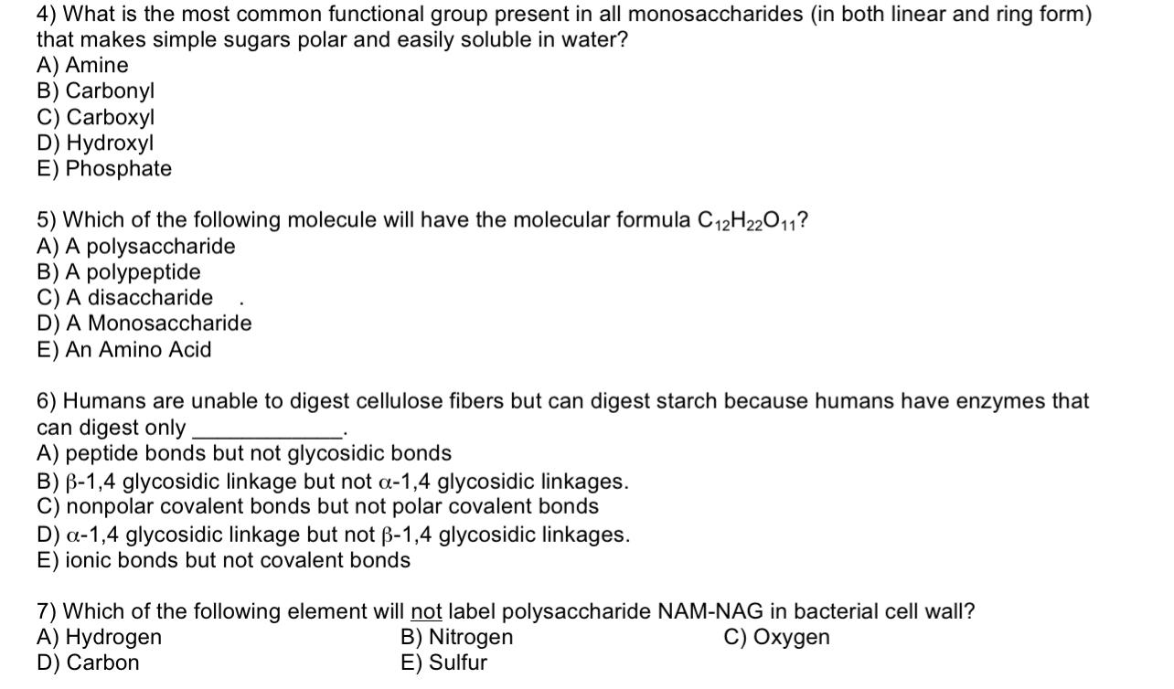 Solved What is the most common functional group present in | Chegg.com
