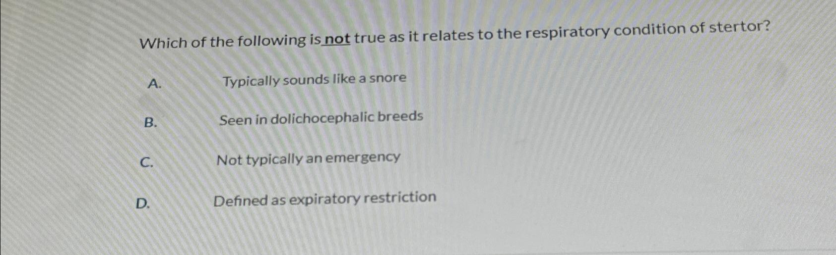 Solved Which of the following is not true as it relates to | Chegg.com