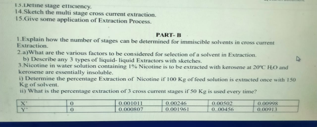 Solved Detine stage elticiency.Sketch the multi stage cross | Chegg.com
