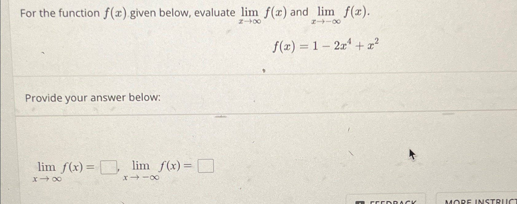 Solved For The Function F X ﻿given Below Evaluate