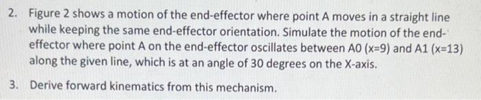 Solved 2. Figure 2 shows a motion of the end-effector where | Chegg.com