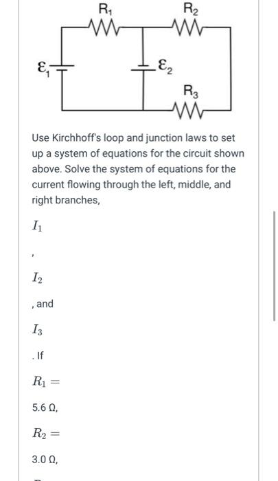 Solved Kirchhoff's junction law is a consequence of the | Chegg.com