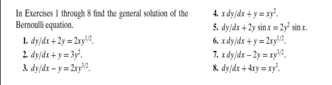 Solved In Exercises 1 through 8 find the general solution of | Chegg.com