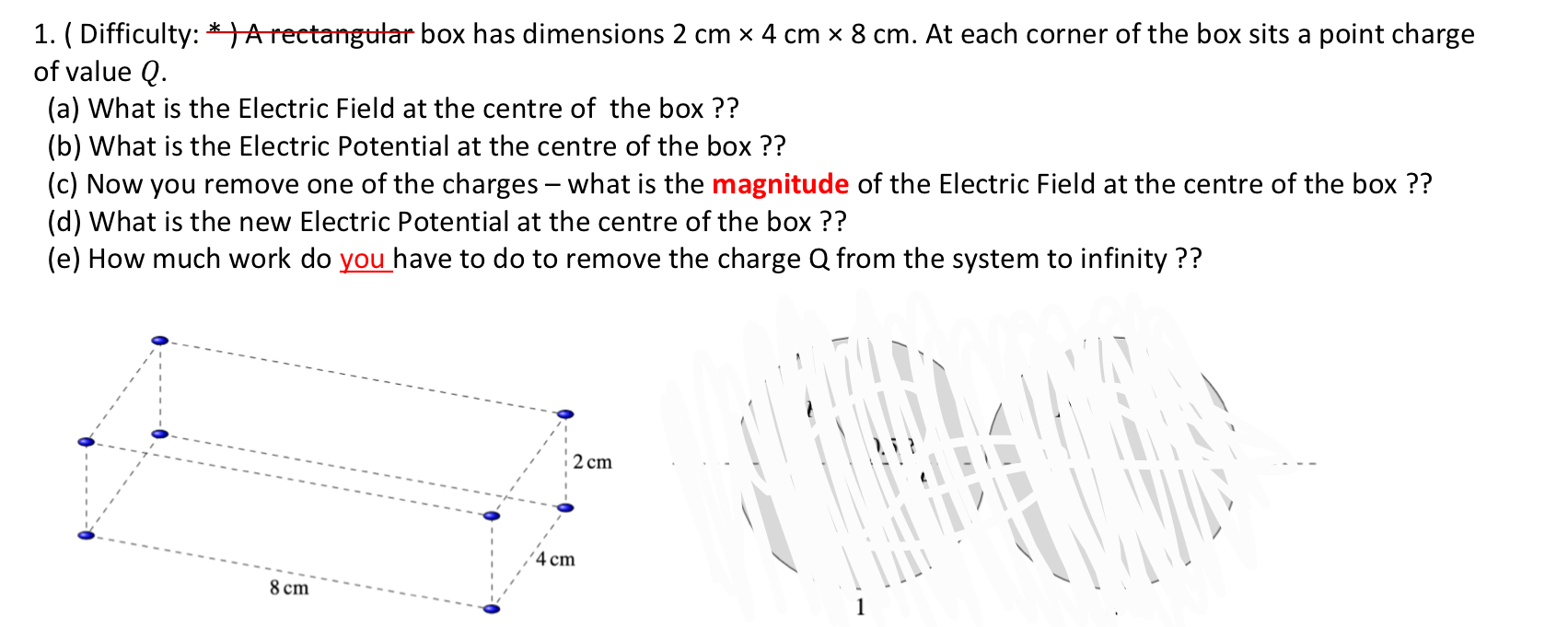 Solved ( ﻿Difficulty: ?** )A rectangular box has dimensions | Chegg.com