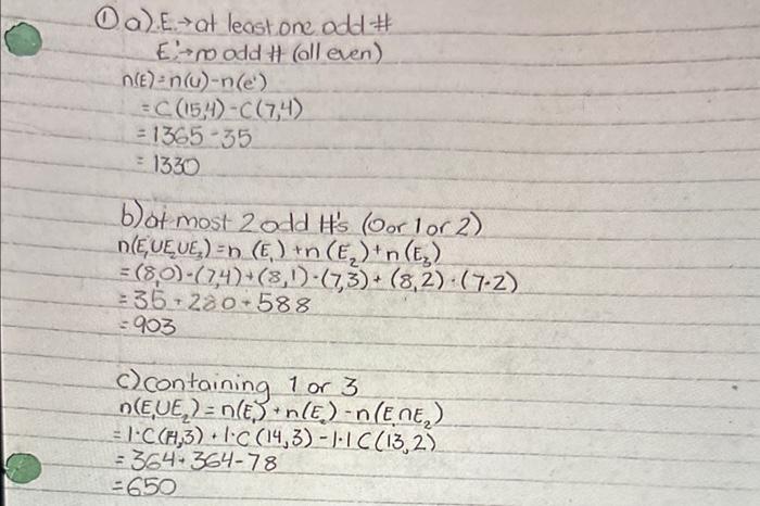 Solved 1. How many four element subsets of {1,2,3,⋯,15} are | Chegg.com
