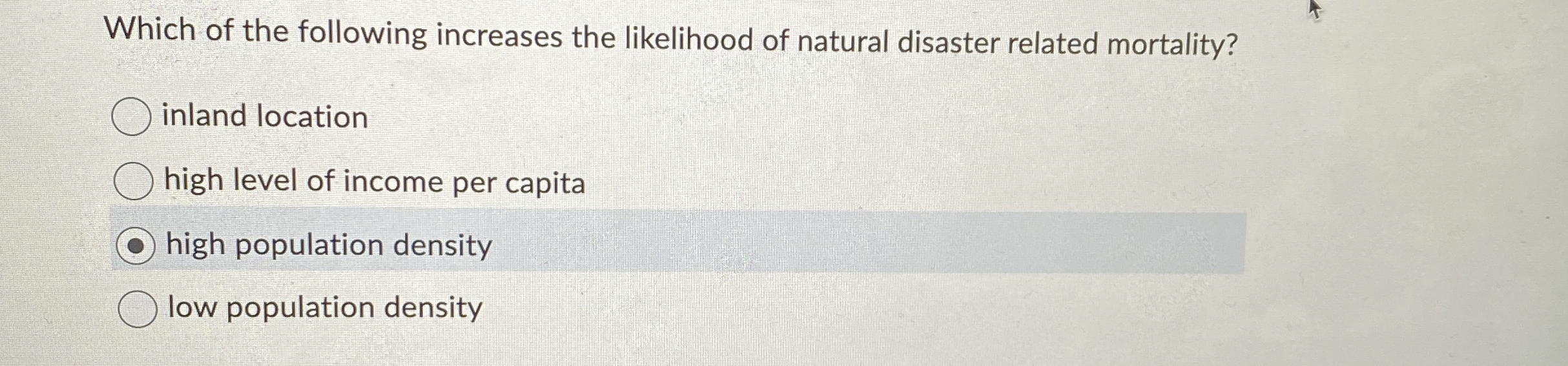 Solved Which of the following increases the likelihood of | Chegg.com