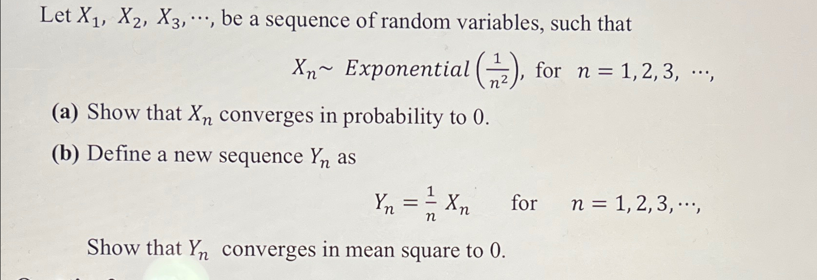 Solved Let x1,x2,x3,cdots, be a sequence of random | Chegg.com