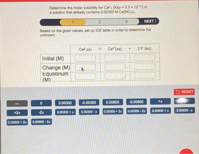Solved Determine the molar solubility for CaF2 (Ksp = 3.5 x | Chegg.com