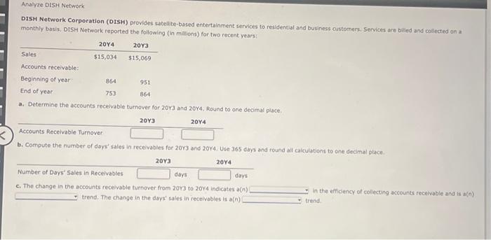 Solved DISH Network Corporation (DISH) provides | Chegg.com