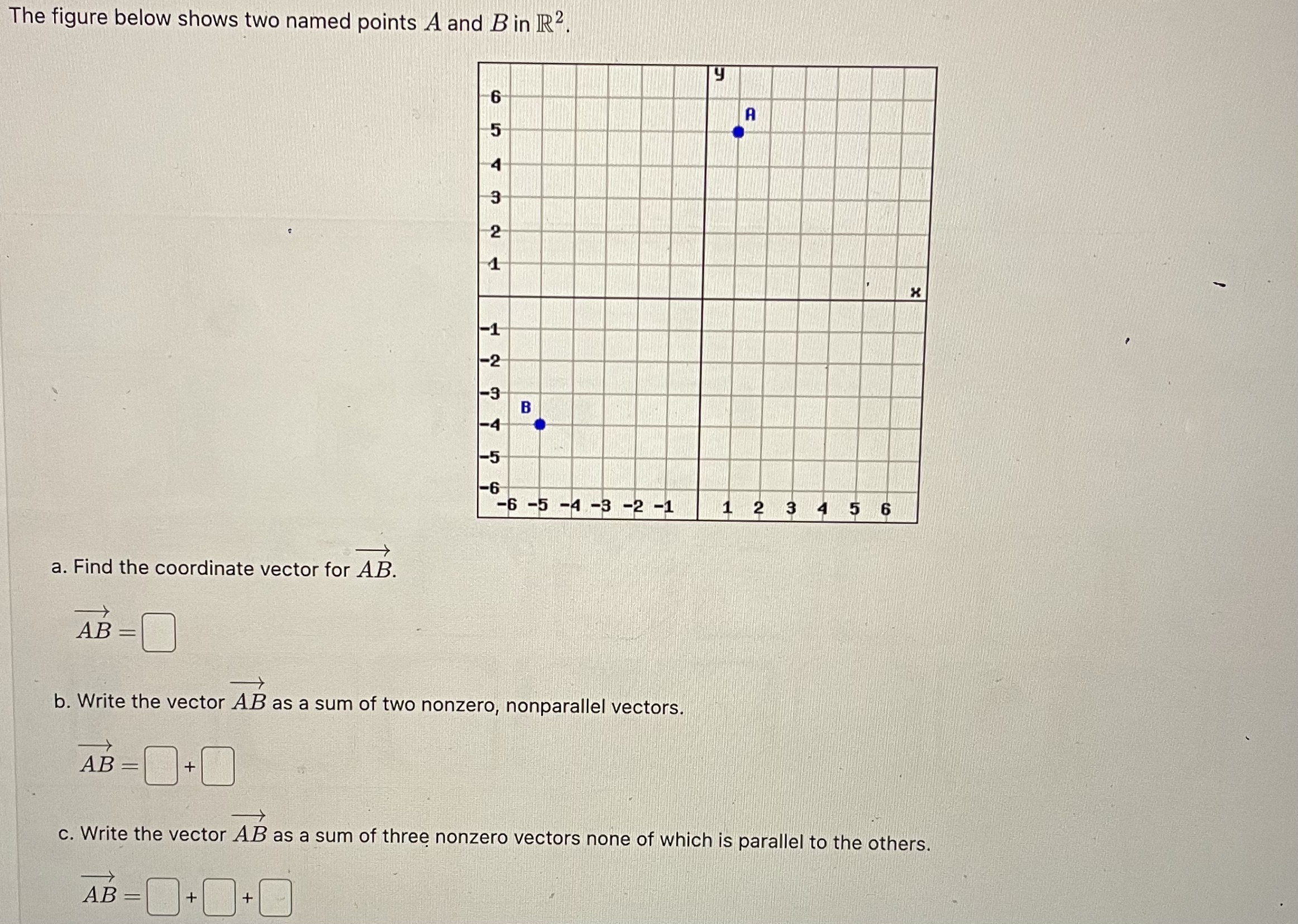 Solved The figure below shows two named points A and B ﻿in | Chegg.com