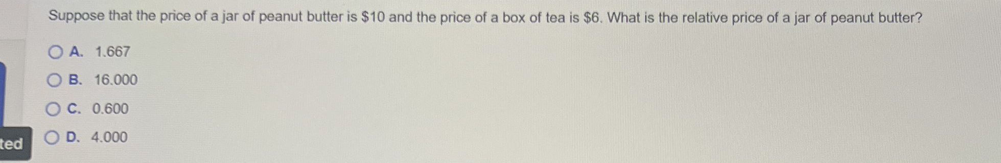 Solved Suppose that the price of a jar of peanut butter is | Chegg.com