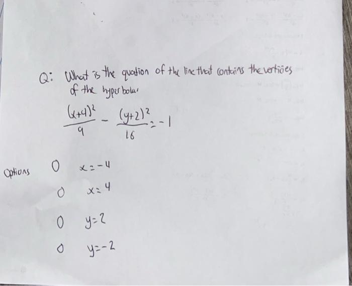 Solved Q: What is the quation of the line that contains the | Chegg.com