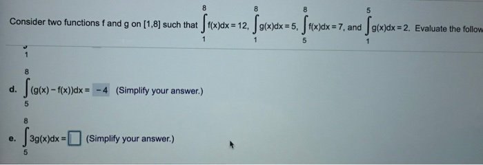 Solved 5 Consider two functions f and g on (1.8) such that | Chegg.com