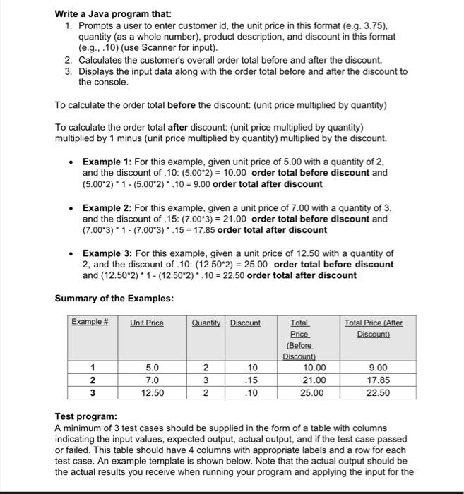 Solved Write a Java program that: 1. Prompts a user to enter | Chegg.com