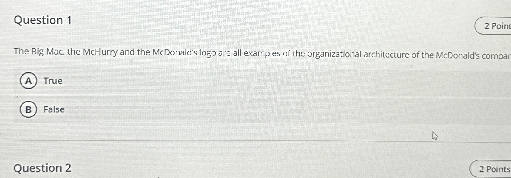 Solved Question 1The Big Mac, the McFlurry and the | Chegg.com