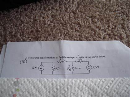 Solved use source transformations to find the voltage Vx in | Chegg.com