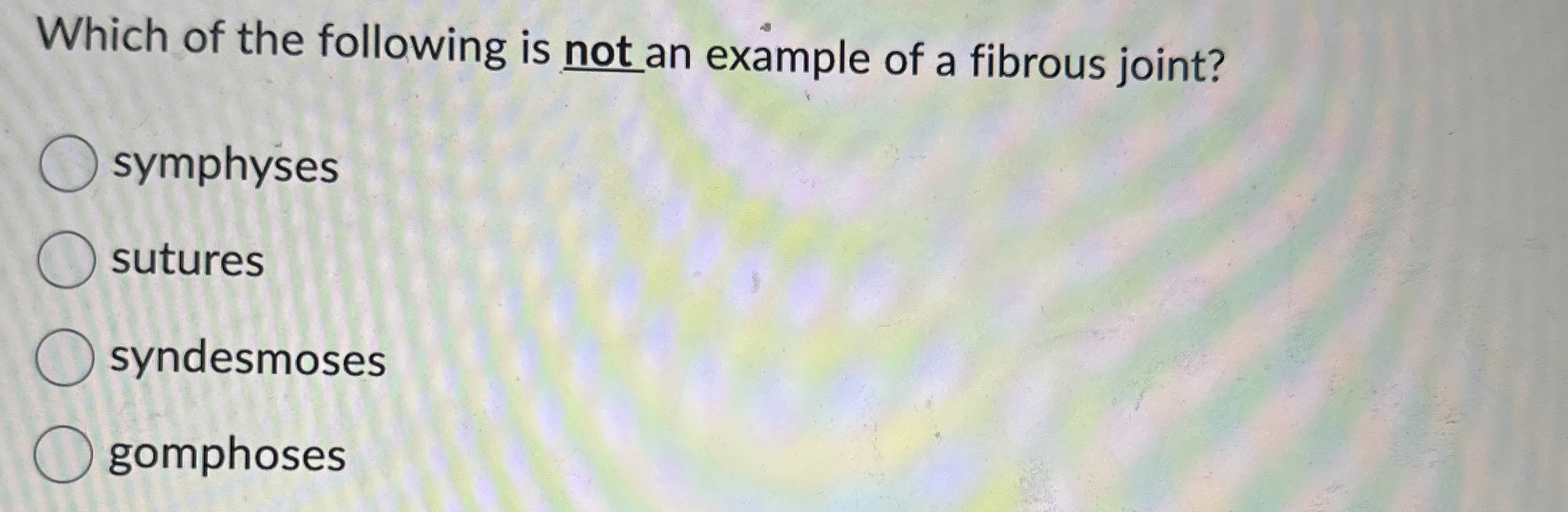 Solved Which of the following is not an example of a fibrous | Chegg.com