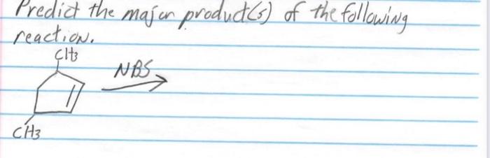 Solved Predict the majon product(s) of the following | Chegg.com