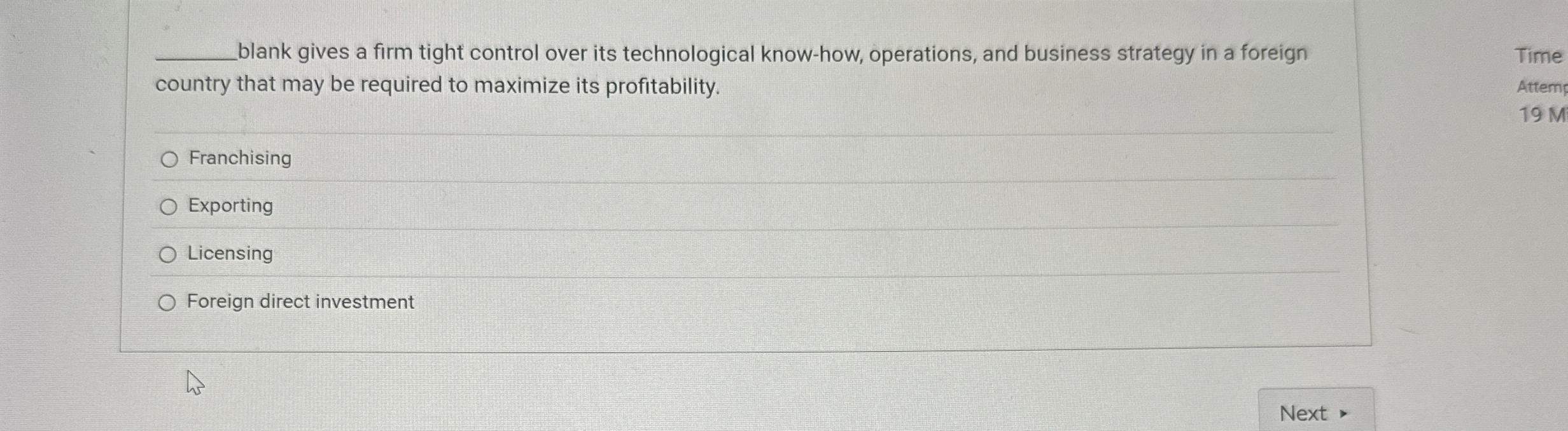 Solved blank gives a firm tight control over its | Chegg.com