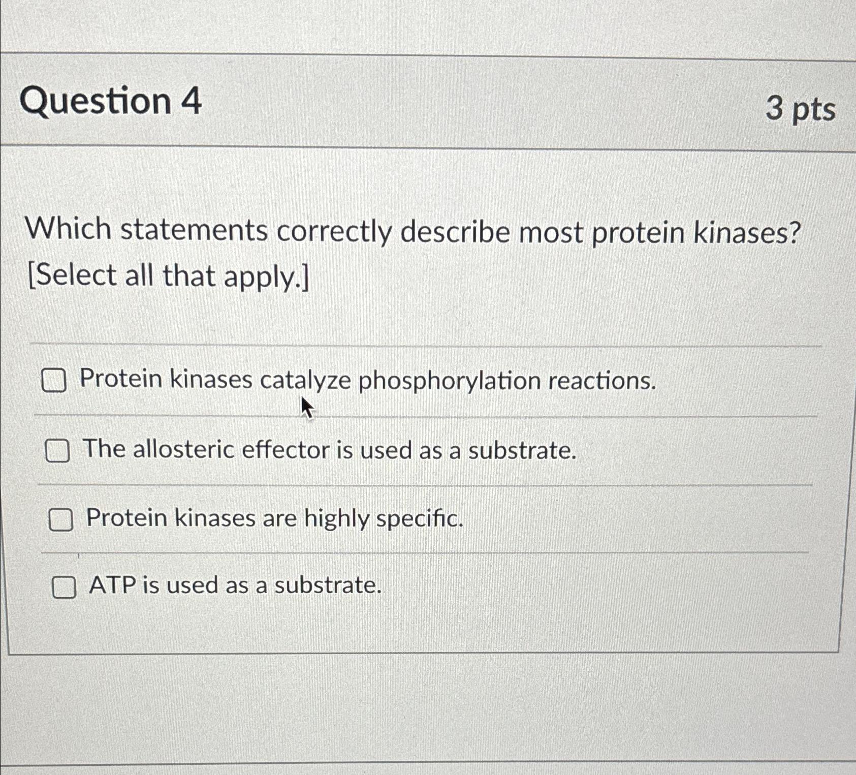 Solved Question 43 ﻿ptsWhich statements correctly describe | Chegg.com