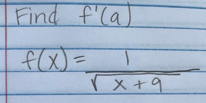 Solved f(x)=x+91 | Chegg.com