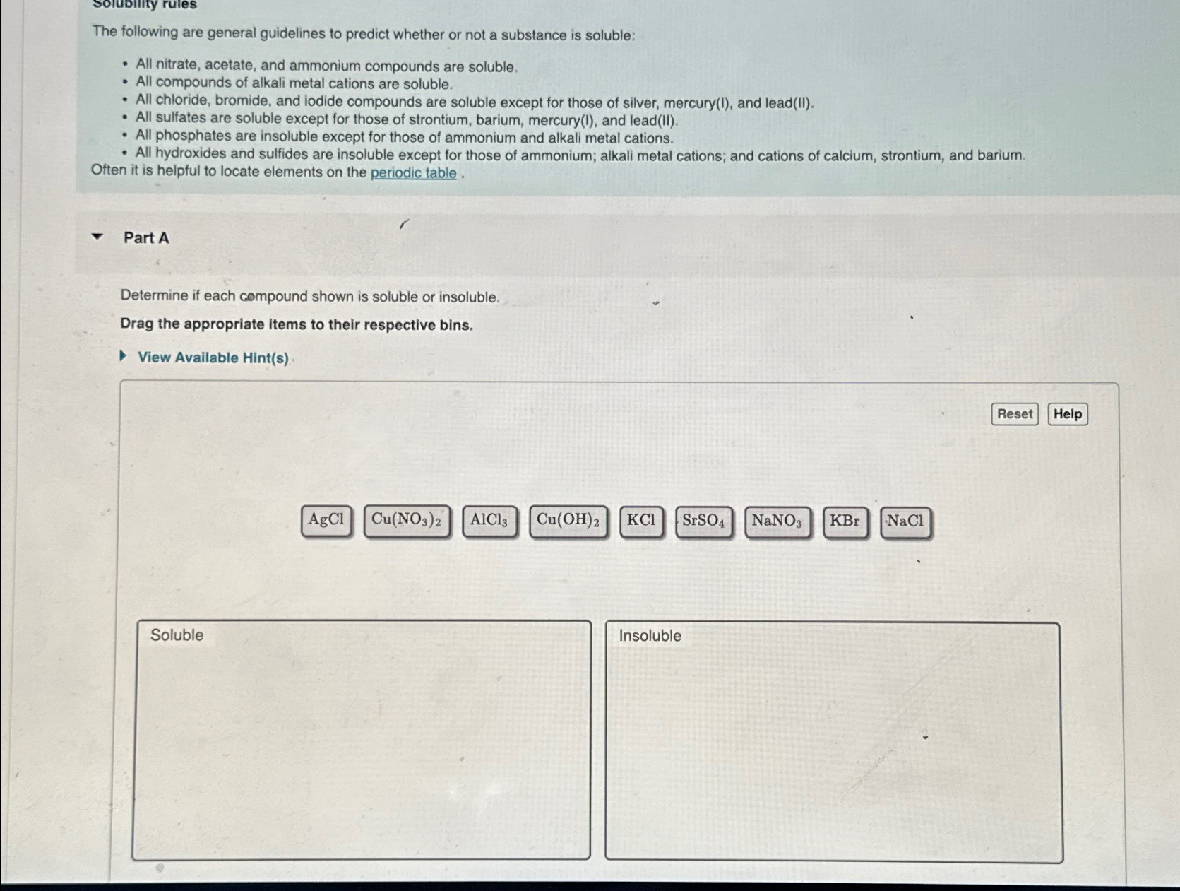Solved The following are general guidelines to predict | Chegg.com