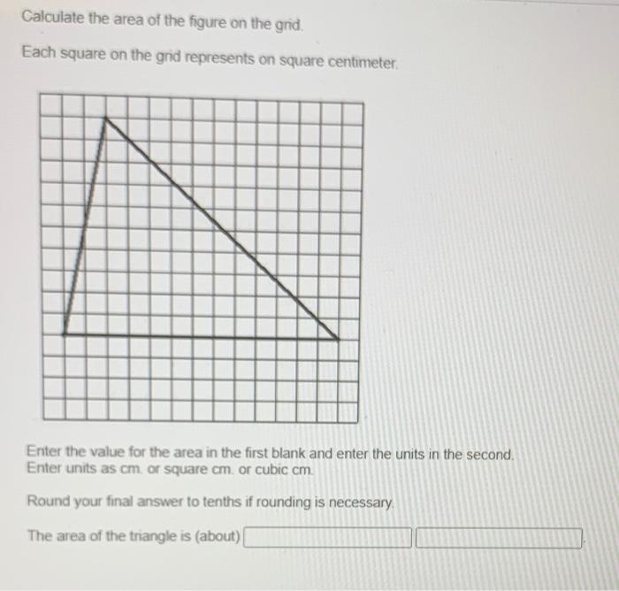 Solved Calculate the area of the figure on the grid. Each | Chegg.com
