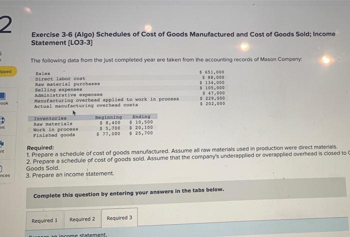 Solved 2 16.25 points eBook Hint Print References Exercise | Chegg.com