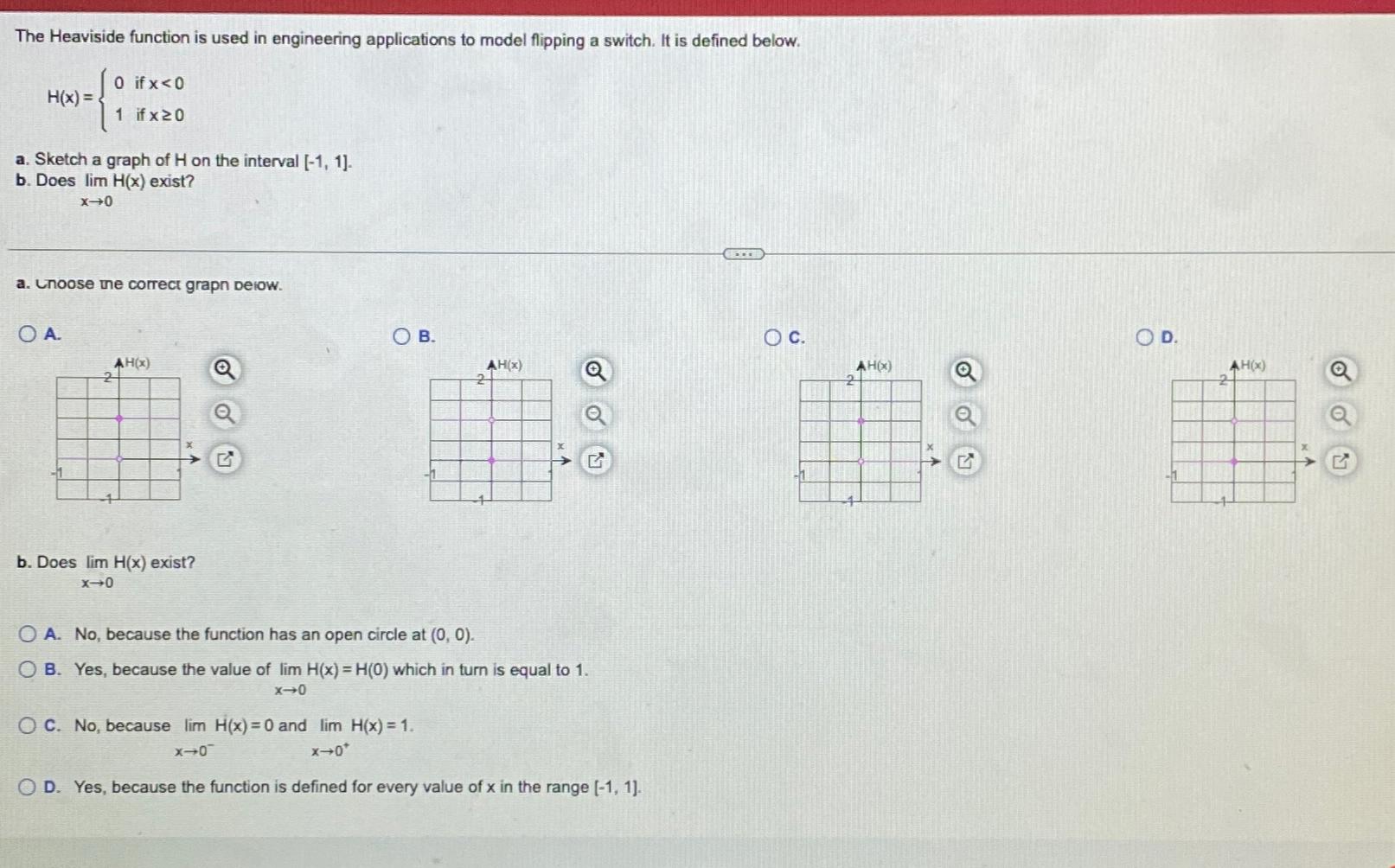 Solved The Heaviside function is used in engineering | Chegg.com