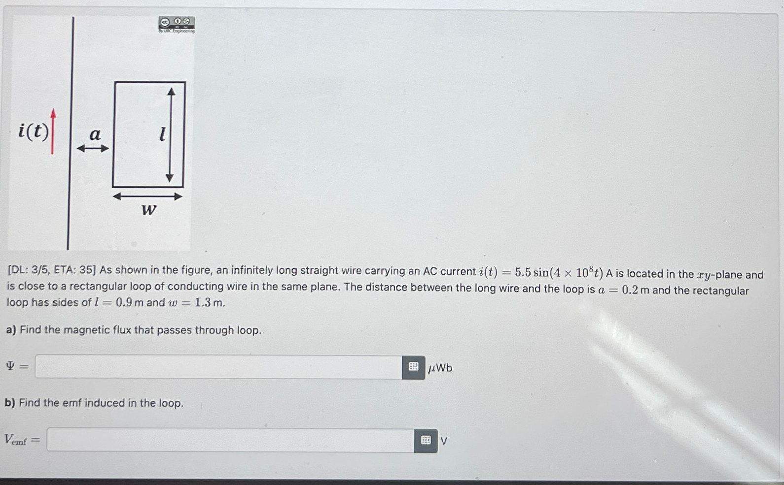 Solved [DL: 3/5, ﻿ETA: 35] ﻿As shown in the figure, an | Chegg.com