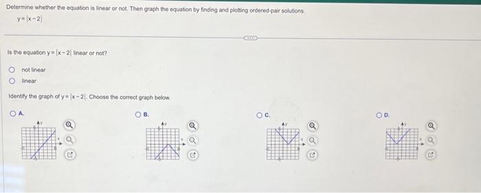 Solved Determine whether the equation is linear or not. Then | Chegg.com