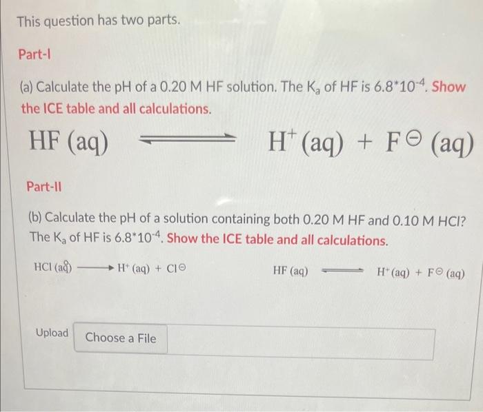 Solved This question has two parts. Part-1 (a) Calculate the | Chegg.com