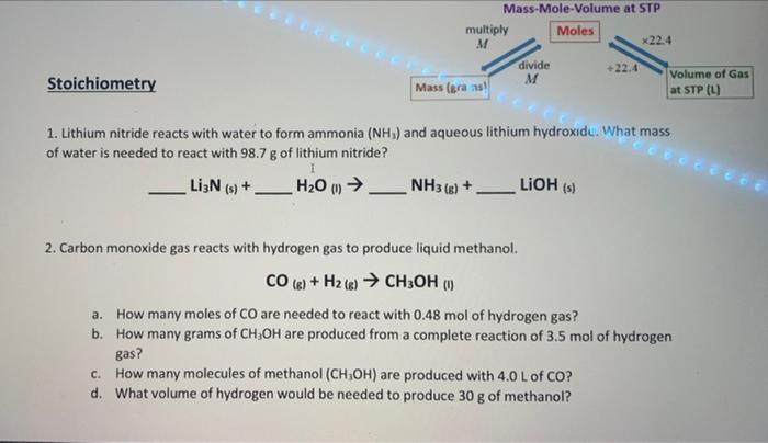 Solved Mass-Mole-Volume at STP multiply Moles ×22.4 M divide | Chegg.com