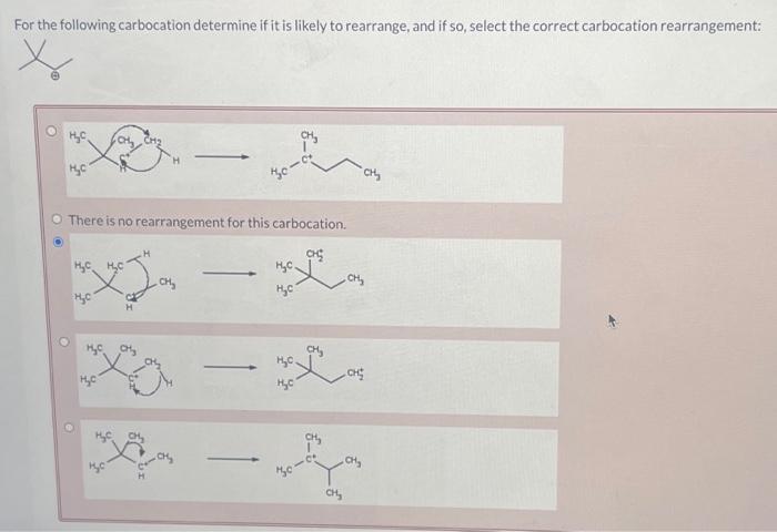 Solved For the following carbocation determine if it is | Chegg.com Solved For the following carbocation determine if it is | Chegg.com
