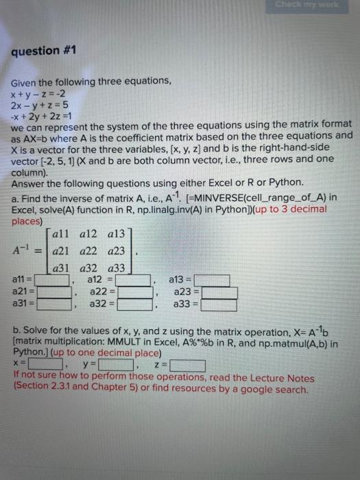 Solved Given the following three equations, | Chegg.com