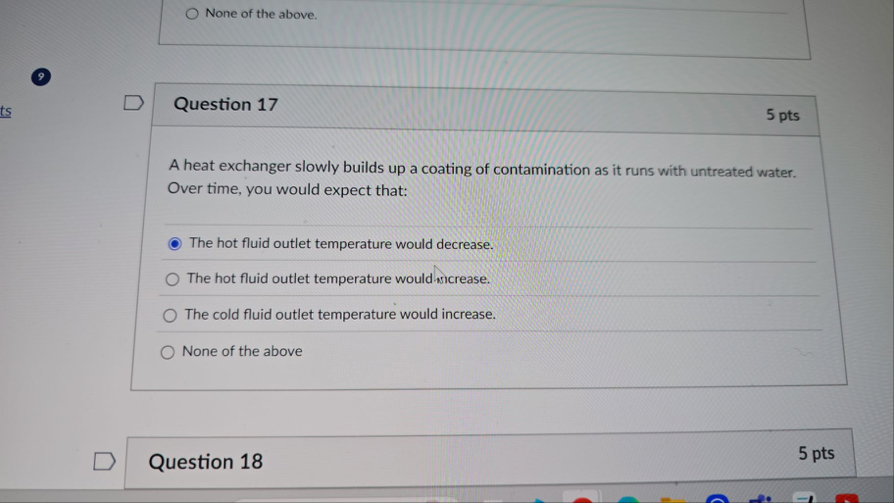Solved None of the above.Question 175 ﻿ptsA heat exchanger | Chegg.com