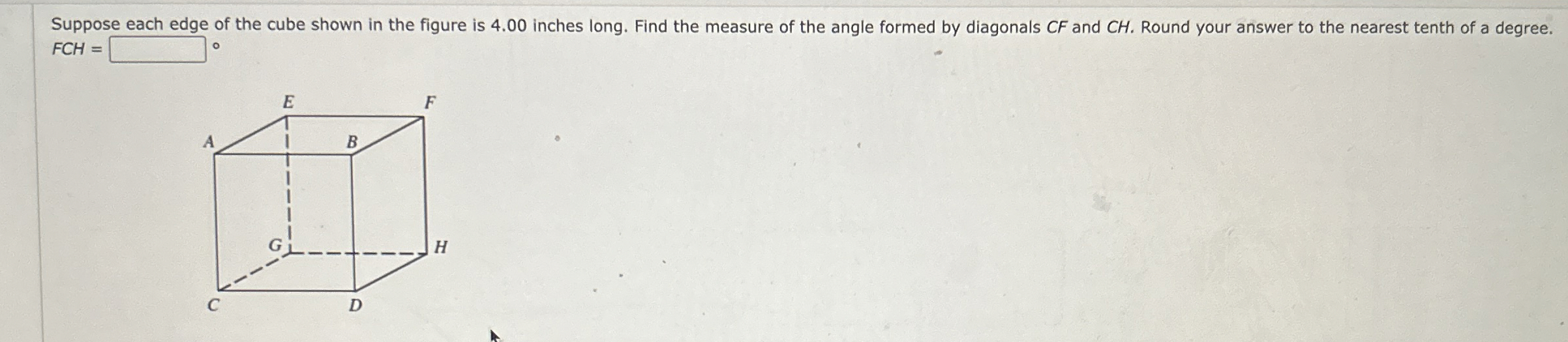 Solved Suppose each edge of the cube shown in the figure is | Chegg.com