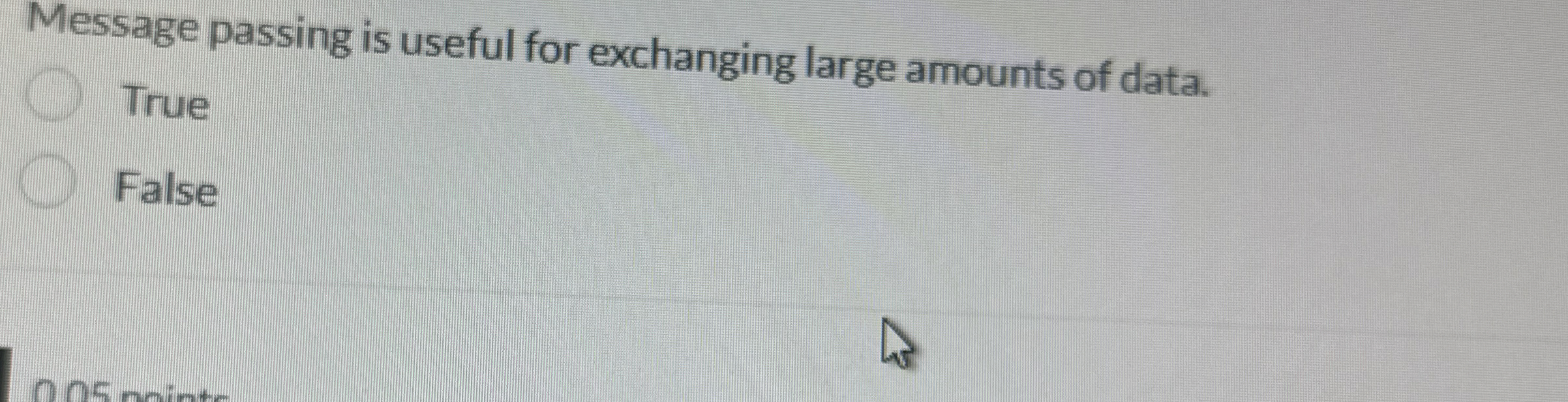 Solved Message passing is useful for exchanging large | Chegg.com