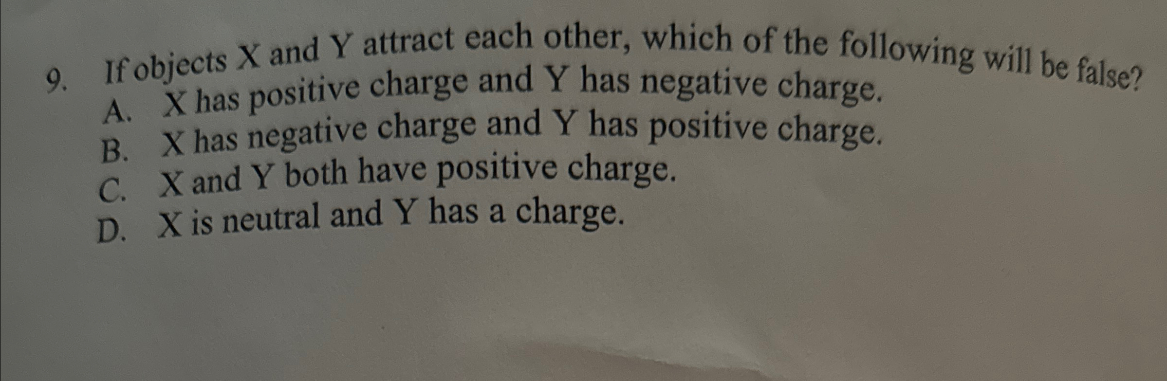 Solved If objects x ﻿and Y ﻿attract each other, which of the | Chegg.com