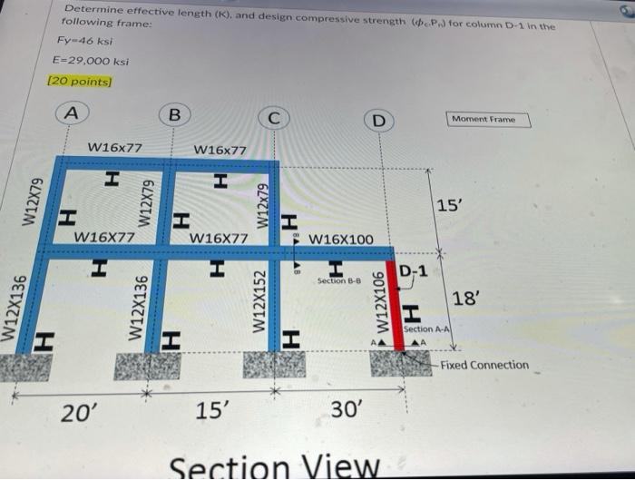 Solved Determine effective length (R), and design | Chegg.com