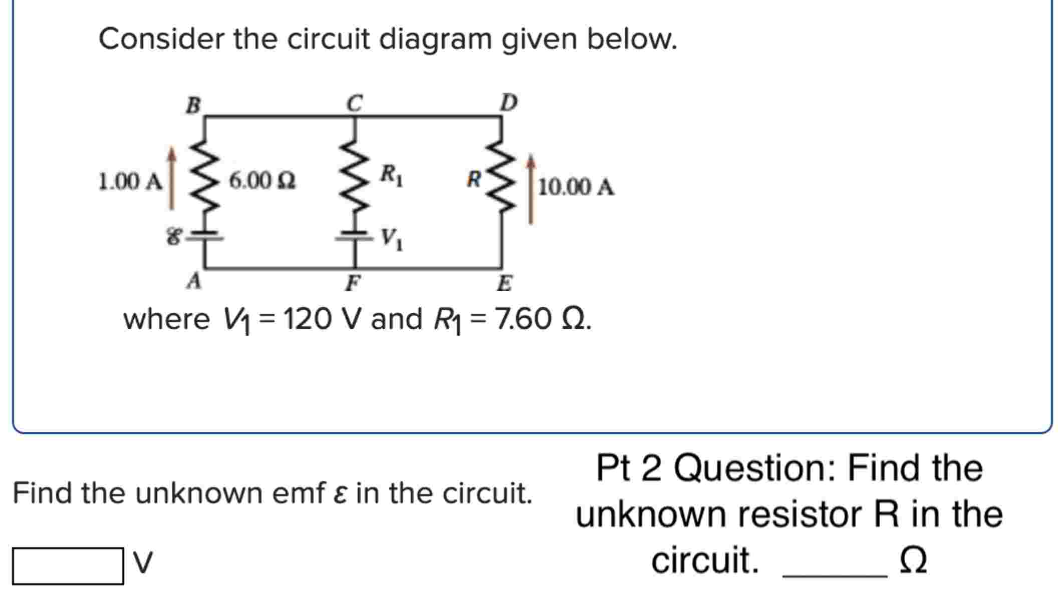 Solved Consider the circuit diagram given below. where | Chegg.com