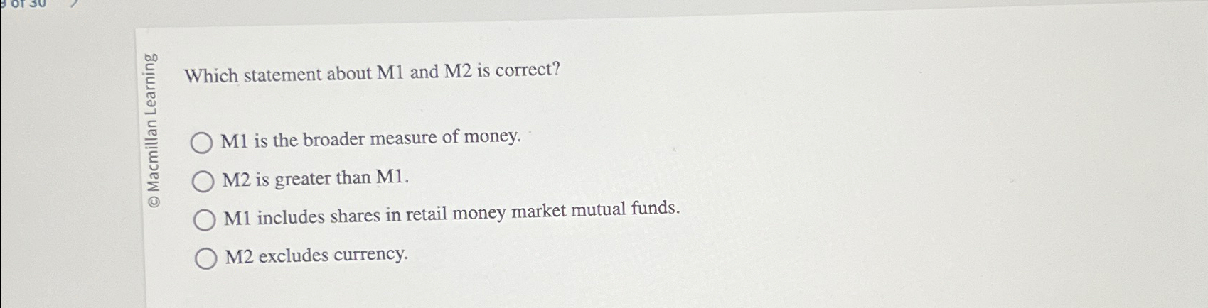 Solved Which statement about M1 ﻿and M2 ﻿is correct?M1 ﻿is | Chegg.com
