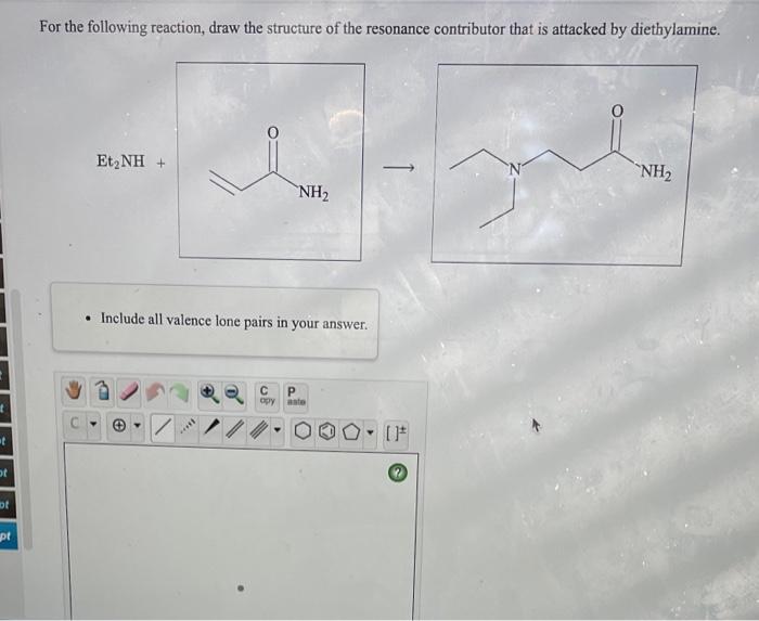 Solved For the following reaction, draw the structure of the | Chegg.com